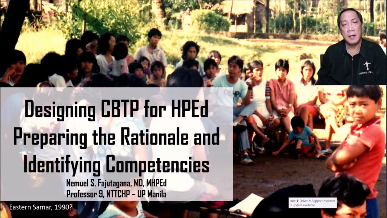 Writing a Rationale for a Community Based Training program for HPEd ...