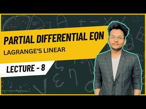 Lagrange's Linear PDE | L-8 | Engineering Mathematics | PDE - YouTube