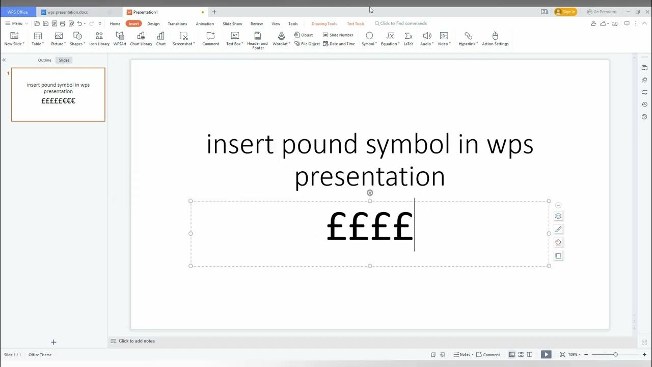 How To Insert Pound Symbol In Wps Presentation YouTube how-to-insert-pound-symbol-in-wps-presentation-youtube