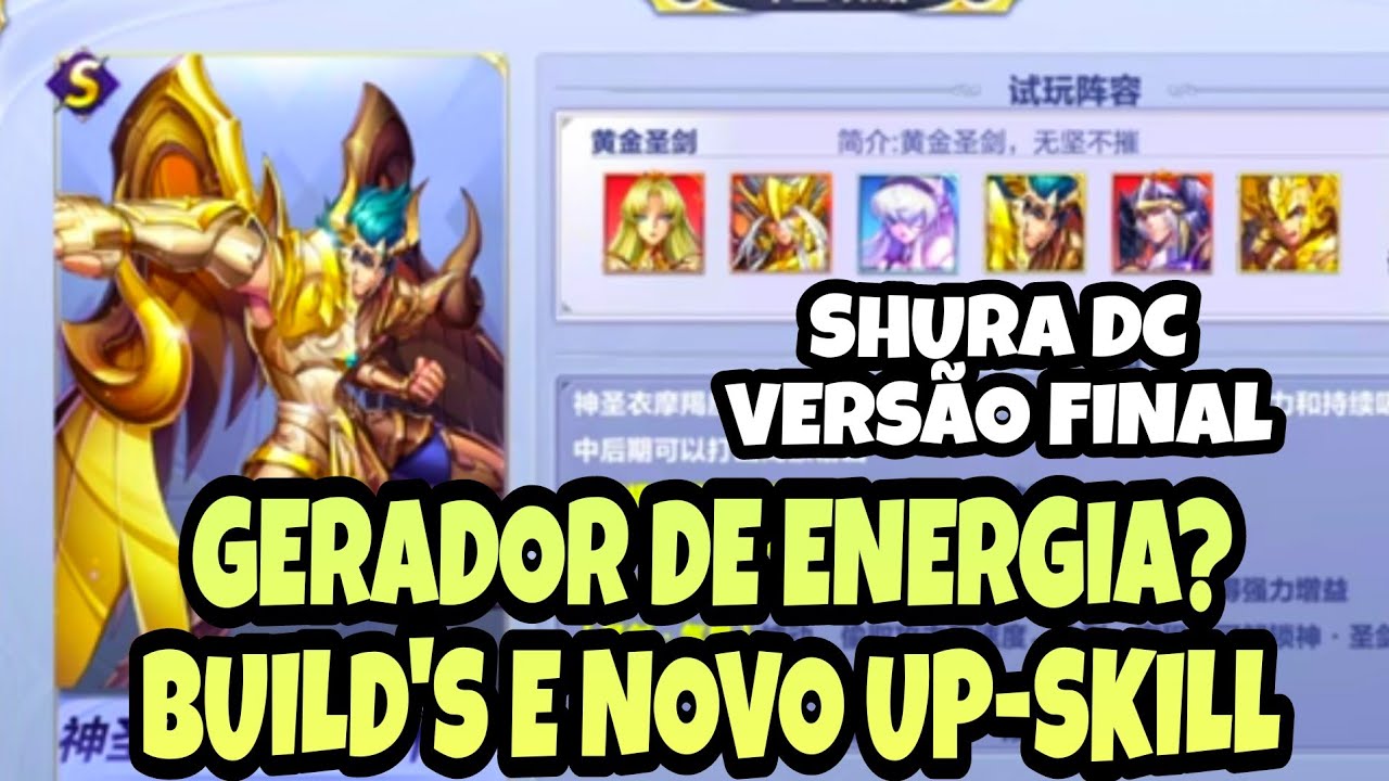 Joguei Com Shura Buffado. Versão Final do Shura Divino - Saint Seiya ...