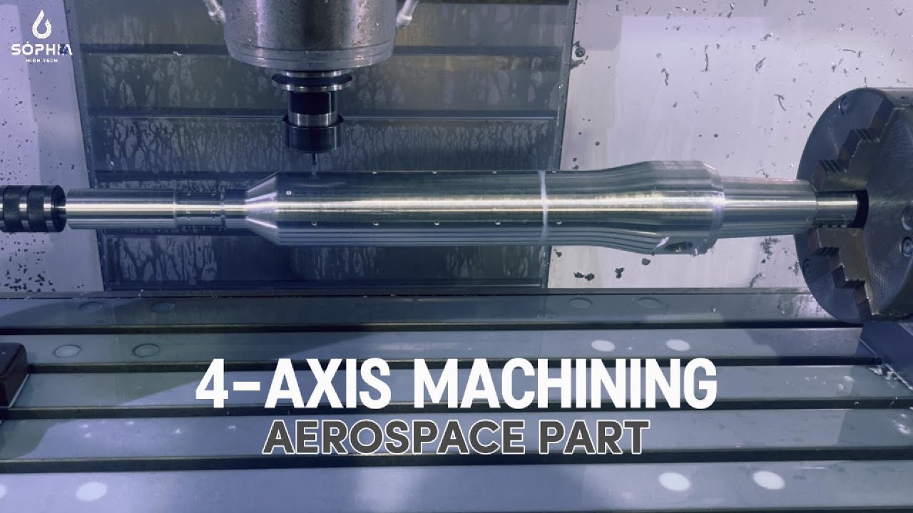 4 Axis CNC Machining | Aerospace Part - YouTube