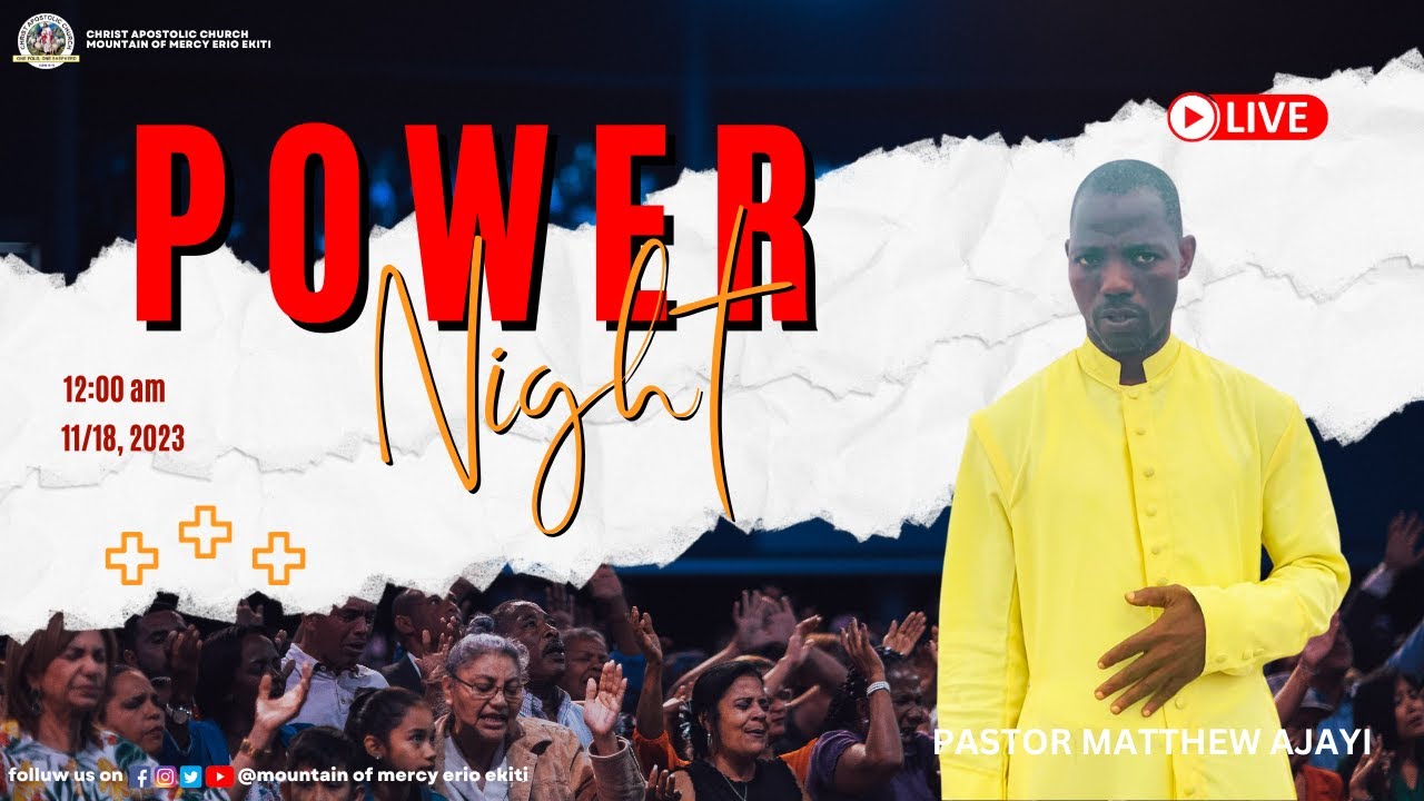 POWER NIGHT // PASTOR MATTHEW AJAYI - YouTube