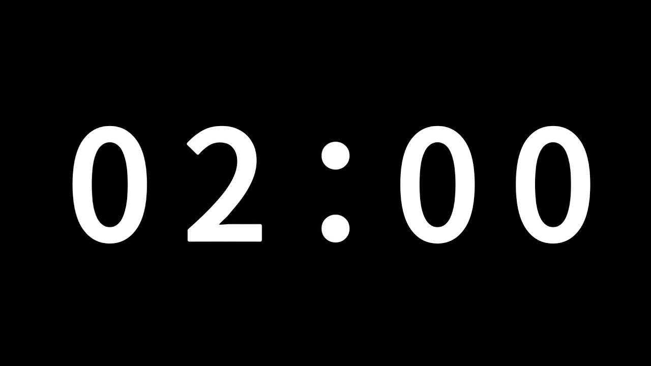 2 Minute Timer | 2 Minute Countdown | 120 Second Countdown | 2分钟倒计时 | 1 ...