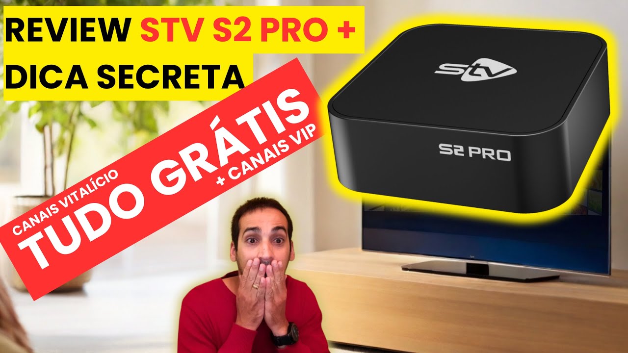 Unboxing + Review Exclusivo: STV S2 PRO 2024 | Dica Secreta para Canais ...