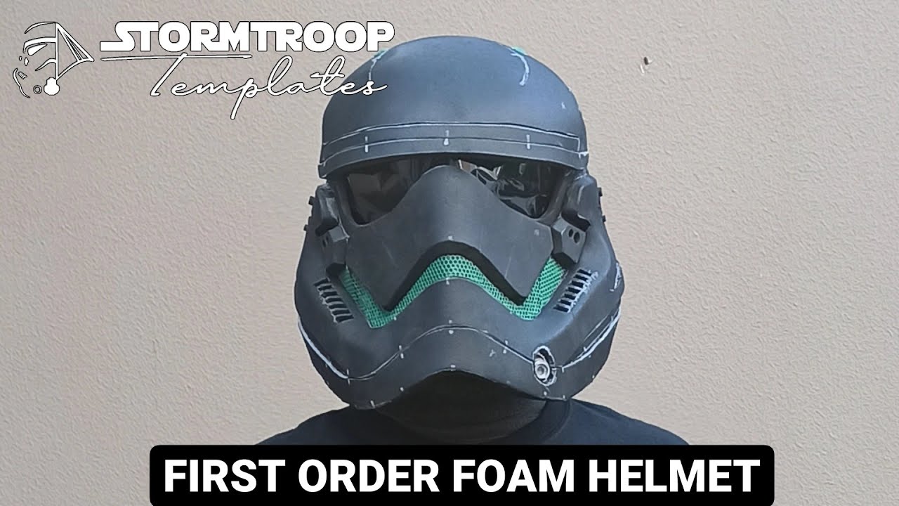 First Order Stormtrooper Helmet Foam Build - YouTube