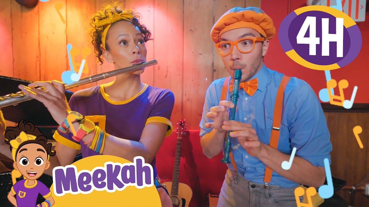 Blippi and Meekah Rhyme at Rockwood! | 4 HOURS OF MEEKAH! | Educational ...