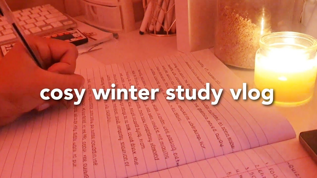 cosy study vlog, gcse students, revision - YouTube