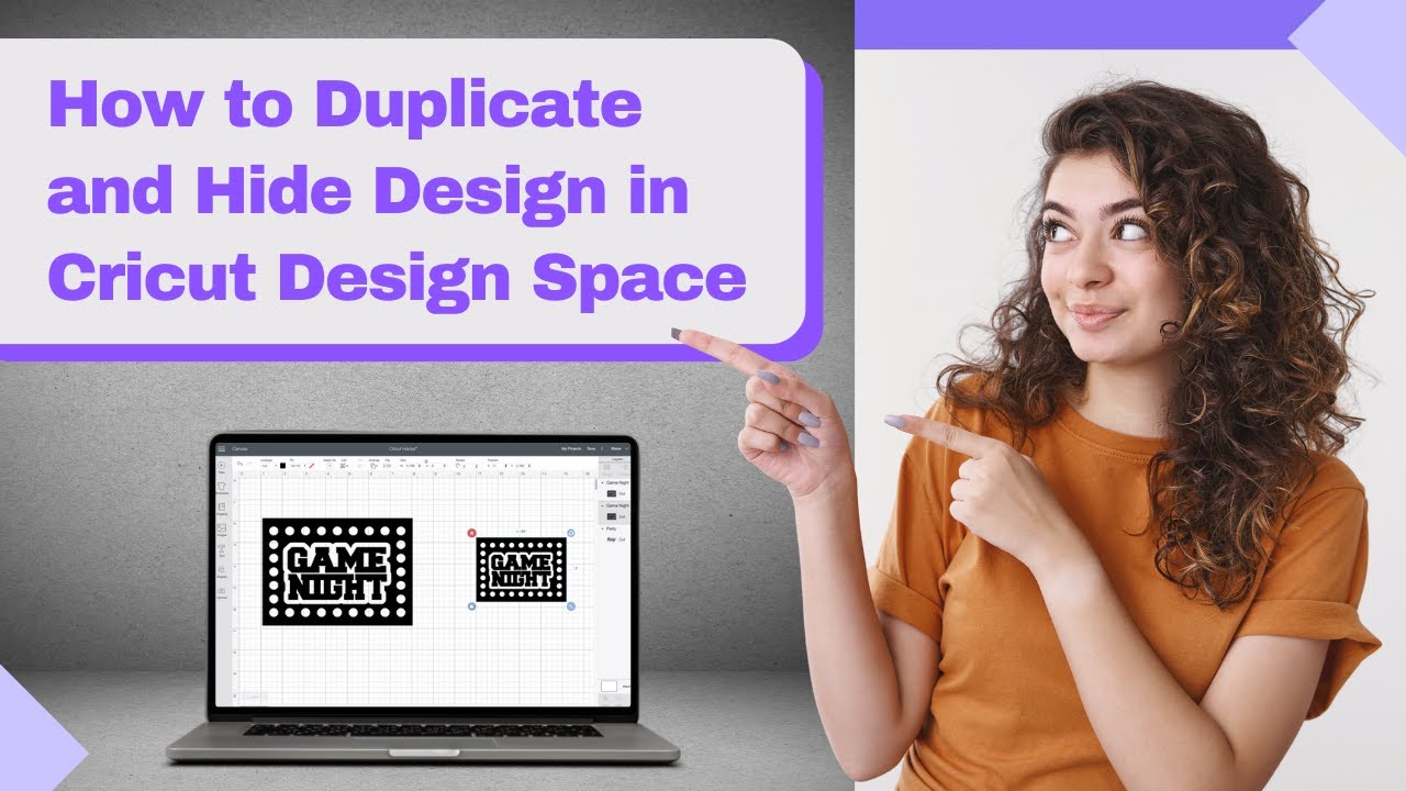 How to Duplicate and Hide Design in Cricut Design Space | Manny Maker # ...
