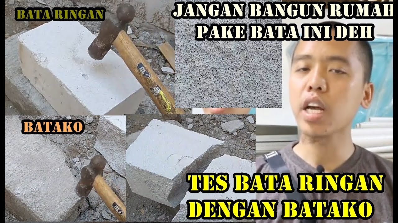 menguji ketahanan bata ringan hebel itu ringkih test dengan palu lebih ...