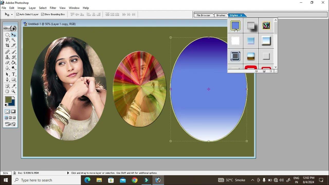 Transform One image into Two big One Small image, all images using Style and border. - YouTube