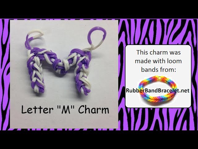 Rainbow Loom Band Letters