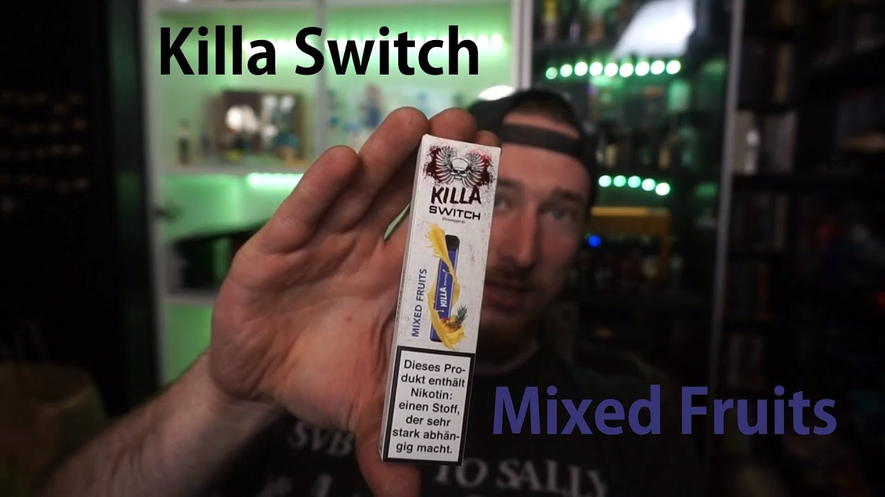 Killa Switch Mixed Fruits EinwegZigarette EinwegDampfe Testen - YouTube