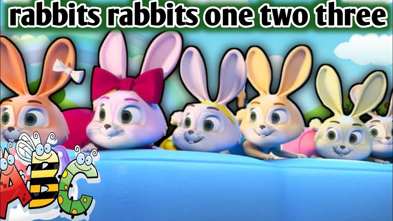 Rabbits Rabbits One Two Three | Prenursery Rhyme | Rabbits Rabbits One ...