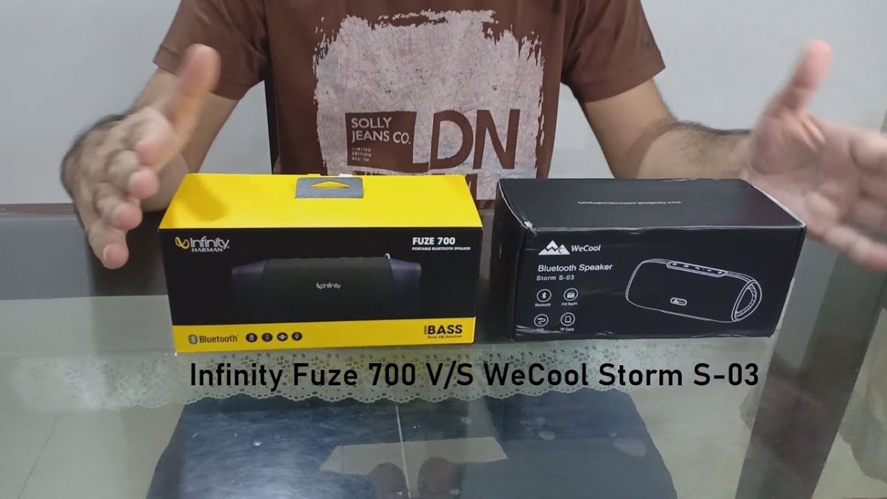 WeCool Storm S-03 v/s Infinity FuZe 700 Sound comparison - YouTube