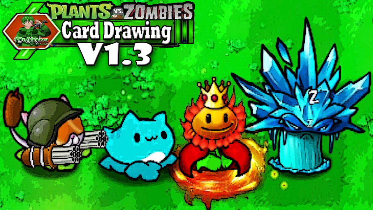 PvZ CARD DRAWING V1.3 | New Update | New Plants | Level 6-1 to 6-5 l PC ...