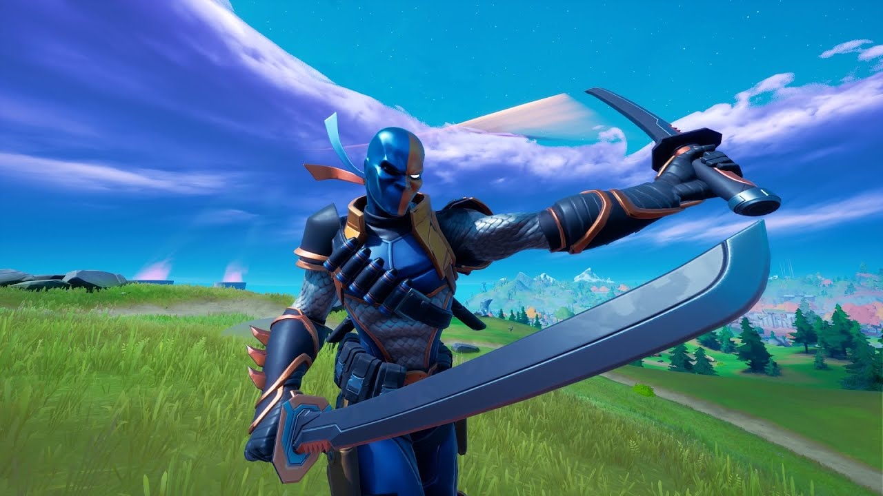 New "DEATHSTROKES KATANAS" Pickaxe & "DEATHSTROKE ZERO" Skin Gameplay ...