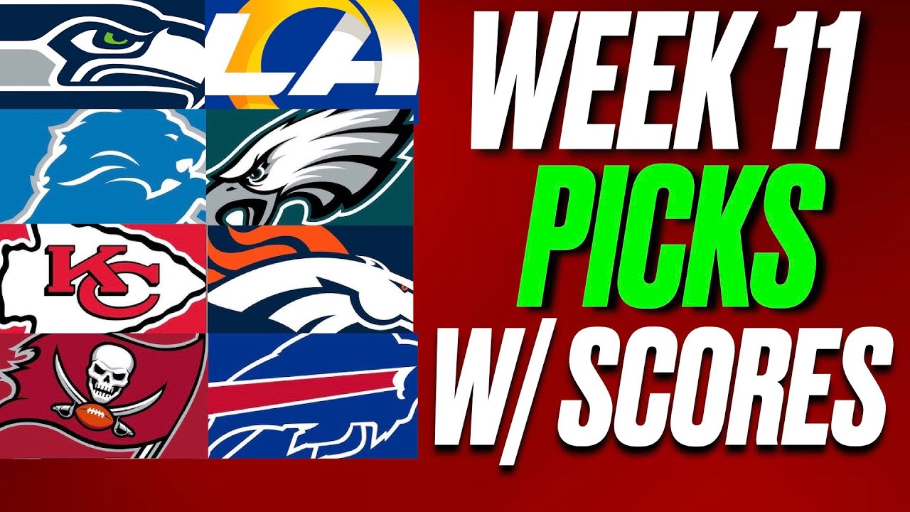 NFL Week 11 PICKS for Every NFL Game WITH SCORES - YouTube