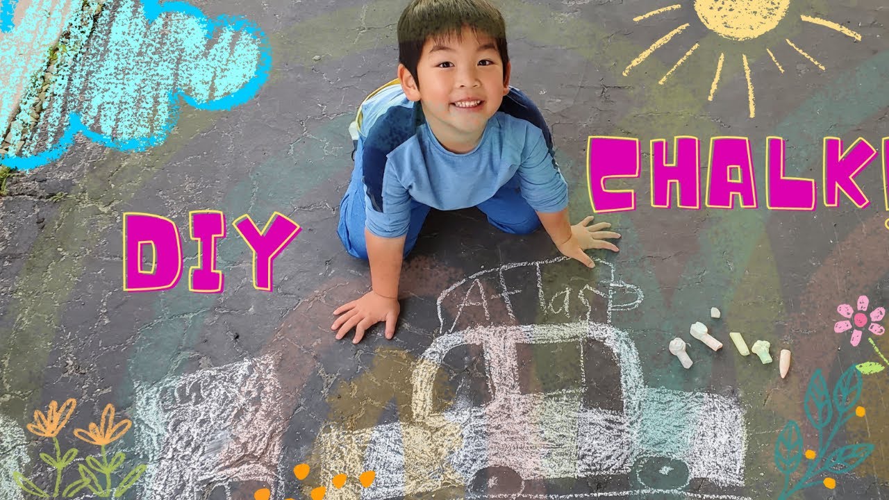 STEAM #11: How to make sidewalk chalk | The easiest DIY chalk | Làm ...