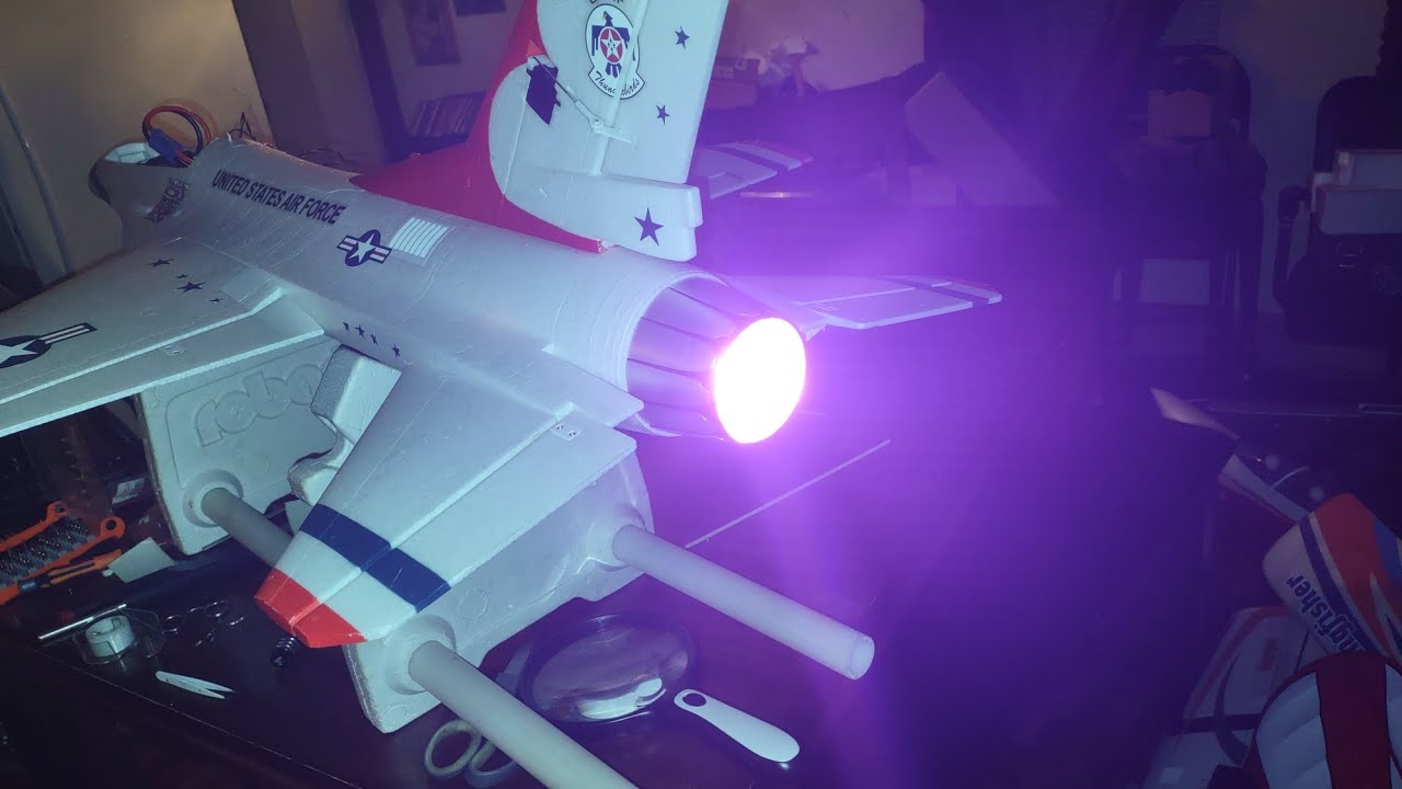 Installing KM RC Models Afterburner on Eflite F-16 Thunderbird 70mm Edf ...