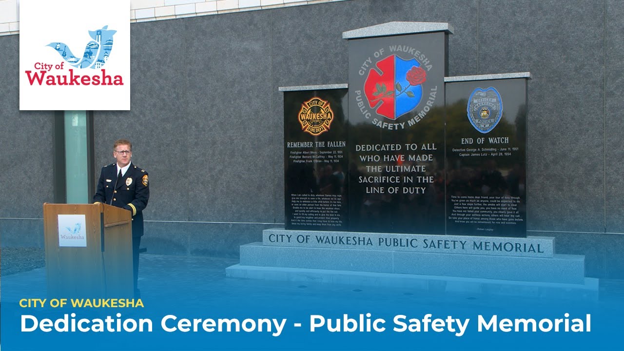 Dedication Ceremony - Public Safety Memorial - YouTube