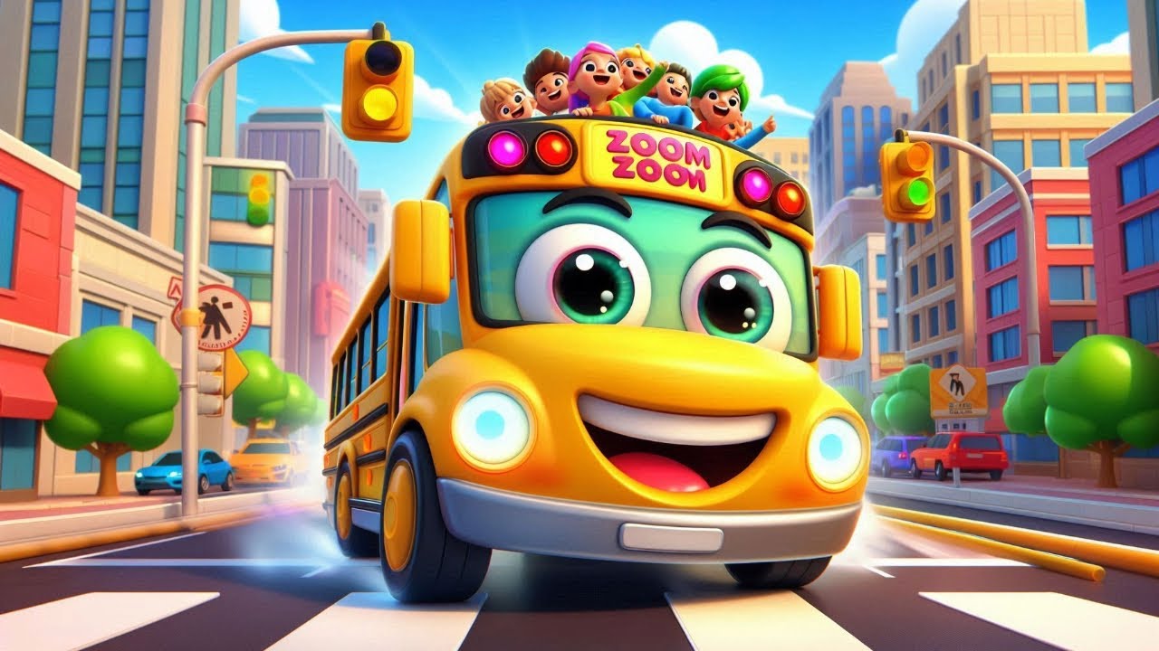 The Wheels on the Bus | Zoom, Toot, and Laugh Along All Day! 🌞🎶 - YouTube