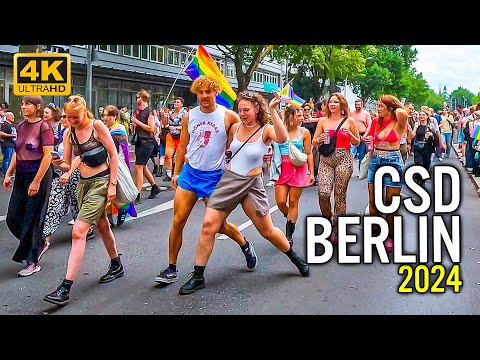 Berlin CSD 2024 PRIDE March 🏳️‍🌈 | Christopher Street Day Parade (Part 1/4) | LGBTQ+ Celebration