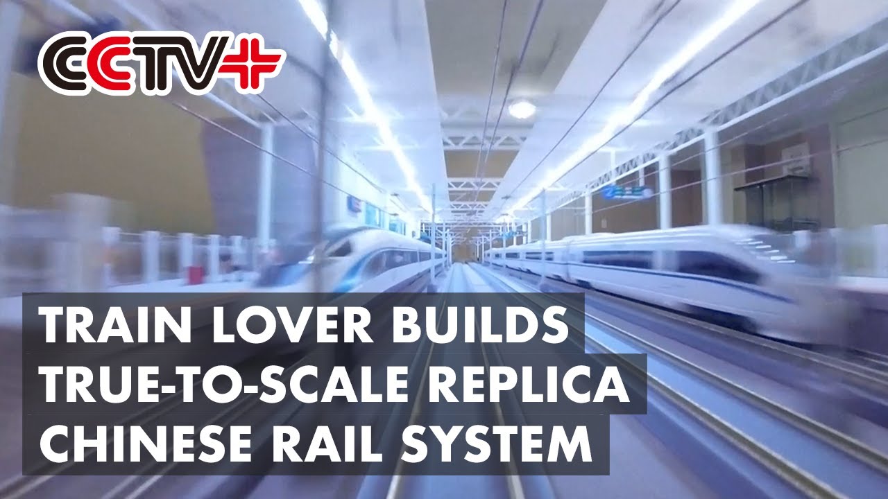 Chinese Train Lover Builds True-to-scale Replica Rail System - YouTube