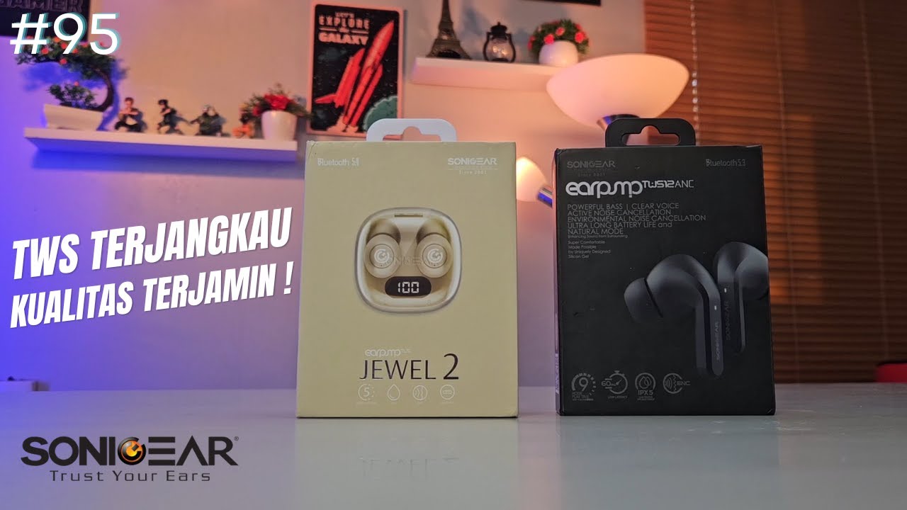 SONICGEAR emang paling pengertian... :) - TWS JEWEL 2 & TWS 12 ANC - YouTube