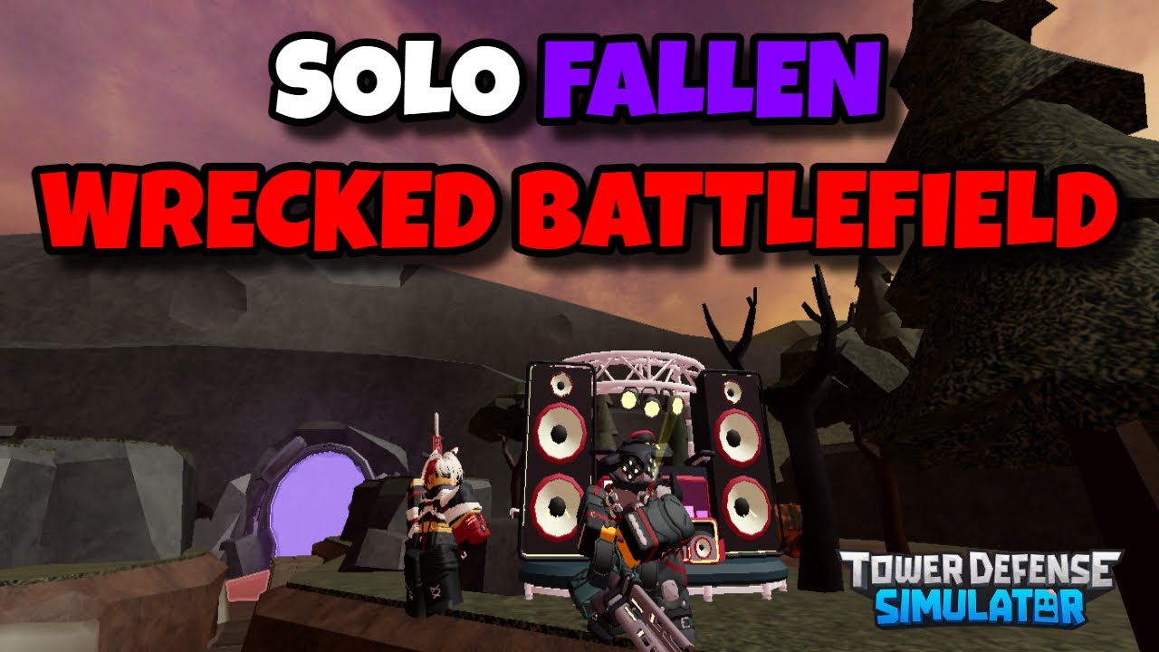 SOLO FALLEN WRECKED BATTLEFIELD WITH MILITARY BASE| ROBLOX Tower ...