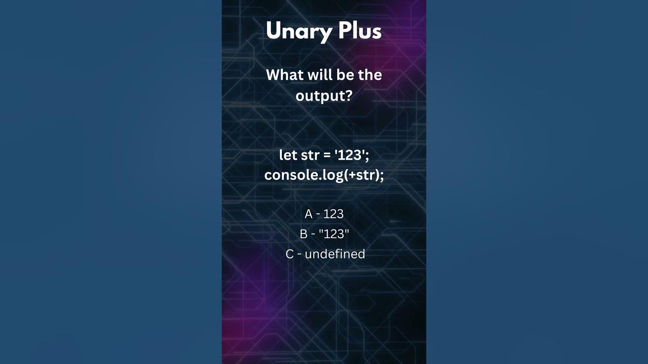 Unary Plus Javascriptquiz Freecodecamp Javascripttutorial Programmingquiz Javascript