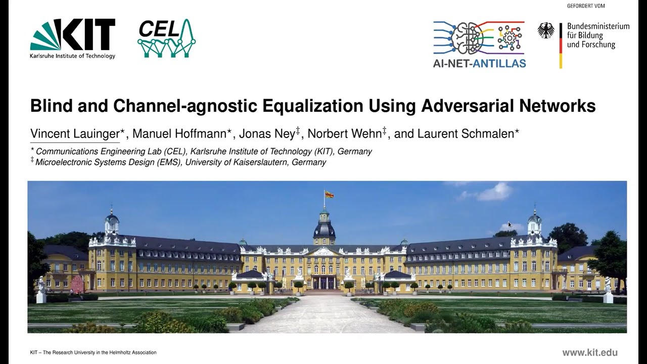 [GLOBECOM 2022] Blind and Channel-agnostic Equalization Using ...