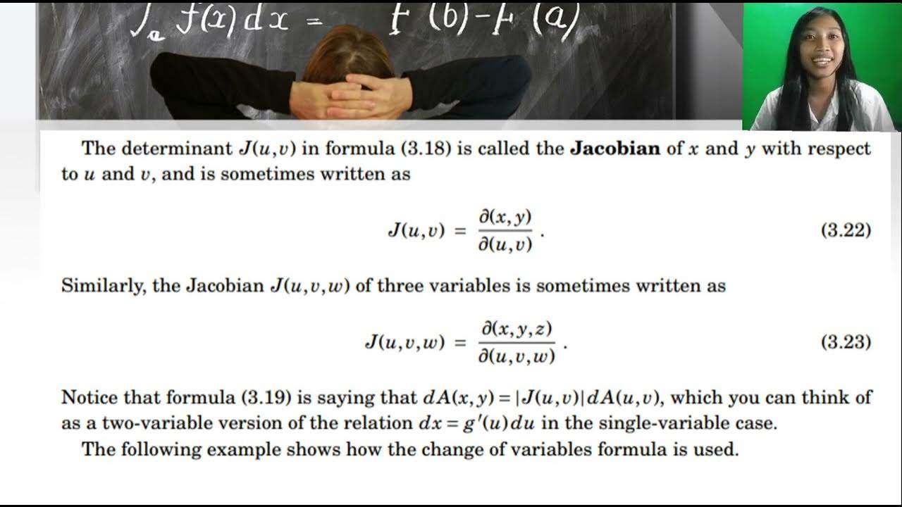 MATH110-CALCULUS III_CHANGE OF VARIABLES IN MULTIPLE INTEGRALS - YouTube