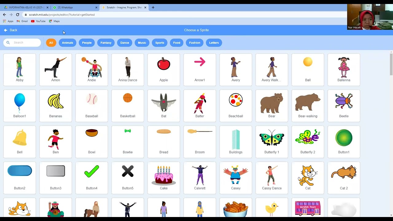 Scratch (Informatika Kelas 7) - YouTube
