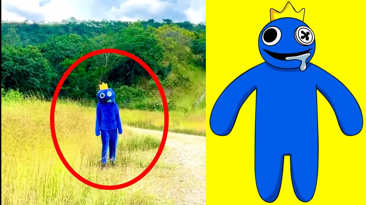 5 Blue De Rainbow Friends Captados En Cámara y Vistos En La Vida Real ...