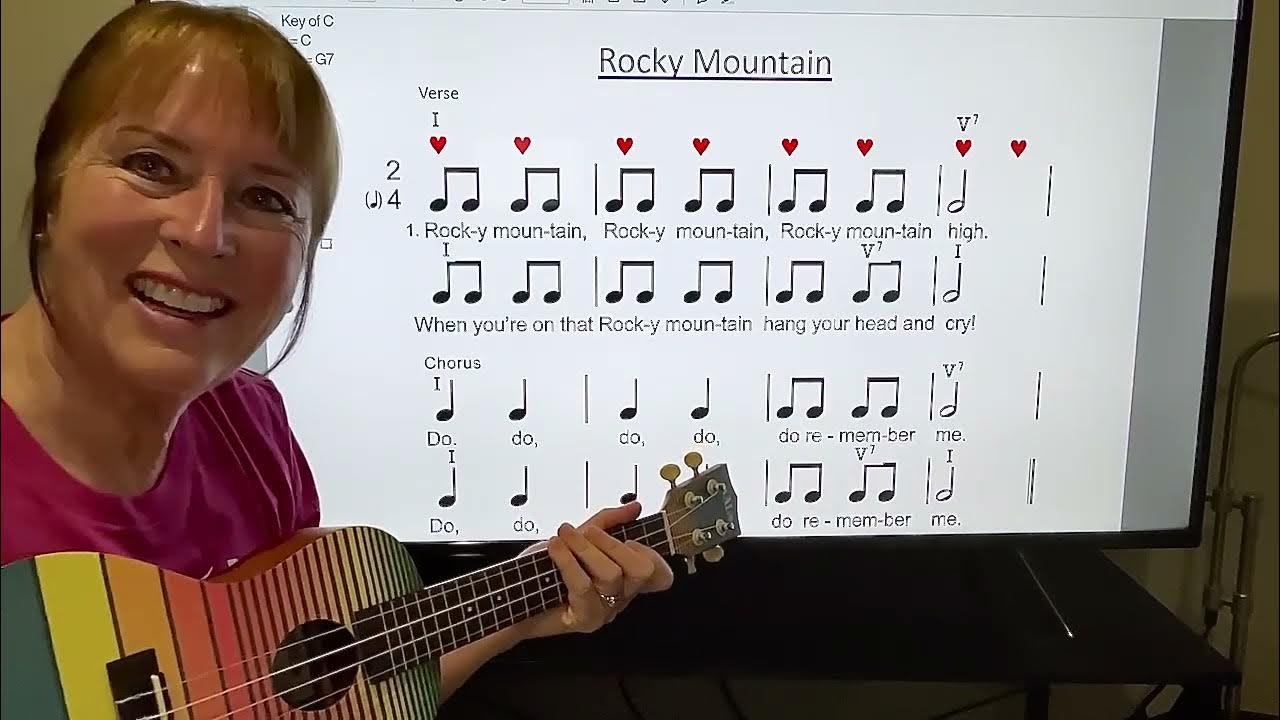 Level Two: Unit 4 Ukulele "Rocky Mountain" - YouTube