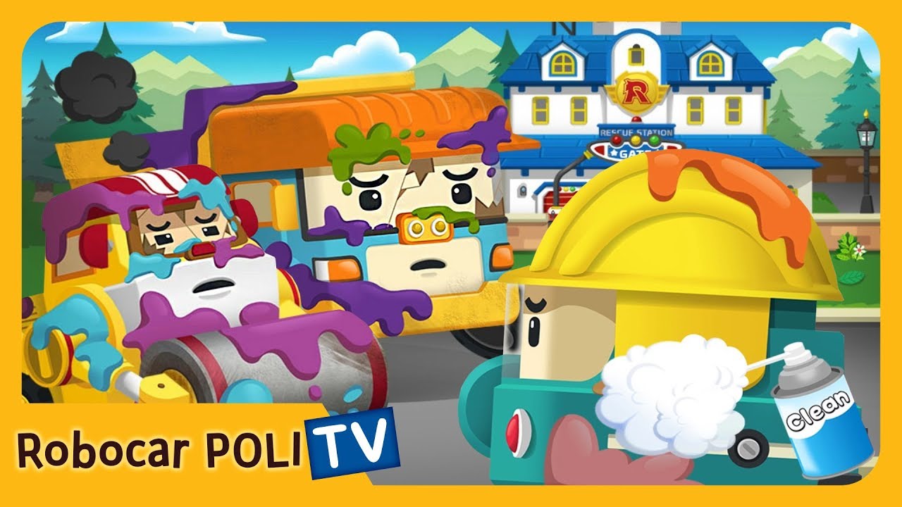 POLI Game | How do we fix the Heavy Equipment team? | for Kids ...
