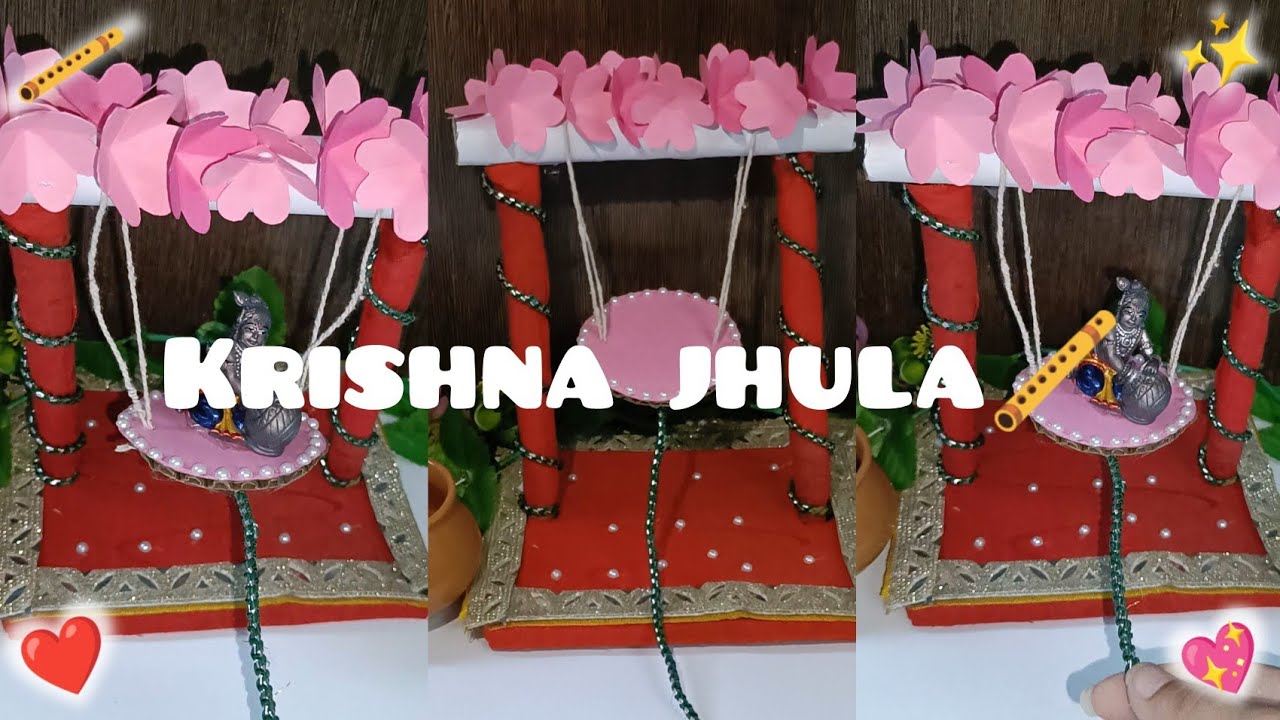 Krishna jhula | Janmashtami craft | DIY Krishna jhula for Janmashtami ...