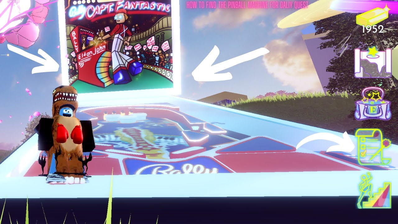 Where To Find Elton John Roblox Pinball Machine! - YouTube
