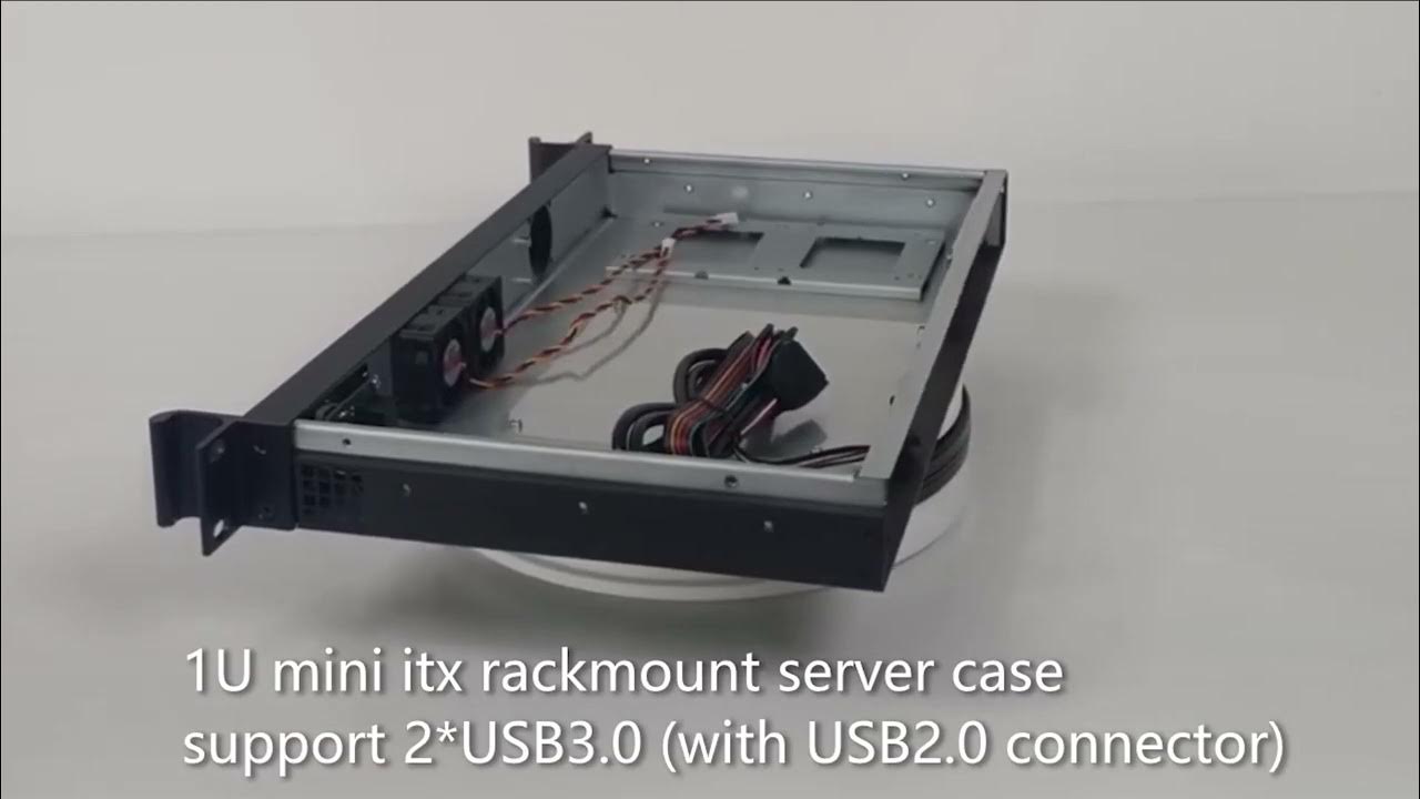 Rackchoice 1U rackmount mini itx server case USB3.0 - YouTube