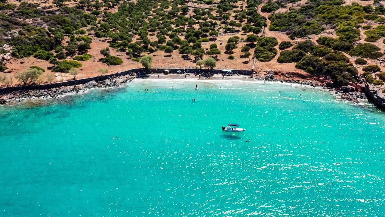 Kolokytha Beach Elounda Agios Nikolaos Crete Greece - YouTube