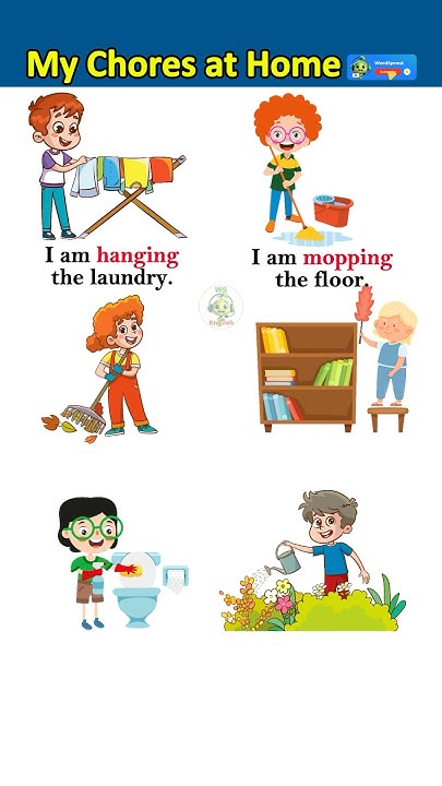 🏡 My Chores at Home #3 | Daily Chores in English Learn & Practice ...