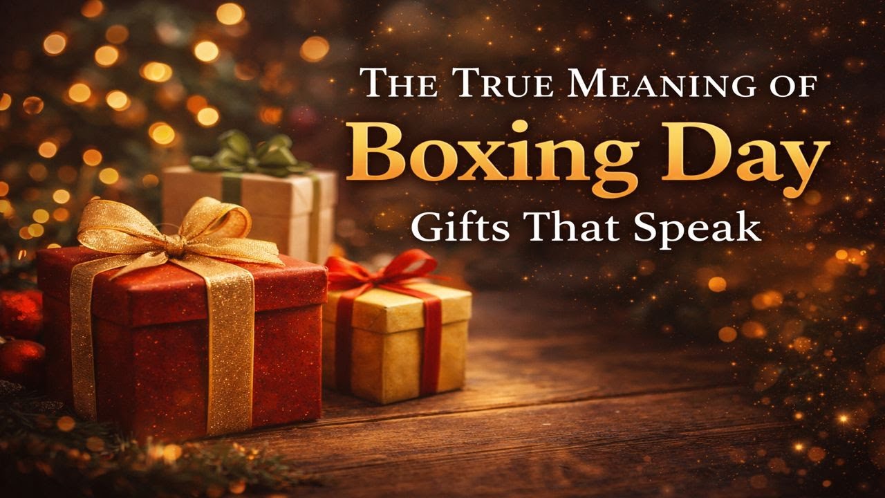 The True Meaning of Boxing Day- Gifts That Speak - YouTube