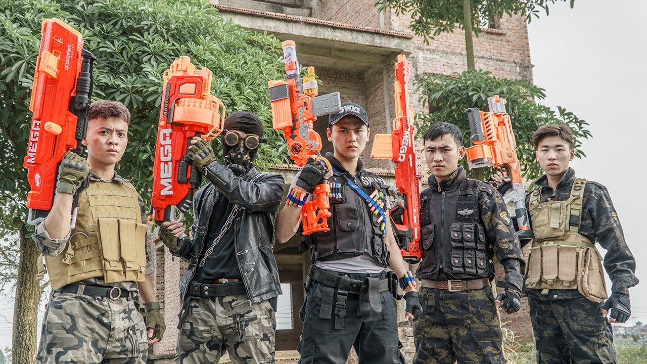 LTT Game Nerf War : Winter Warriors SEAL X Nerf Guns Fight Criminal ...