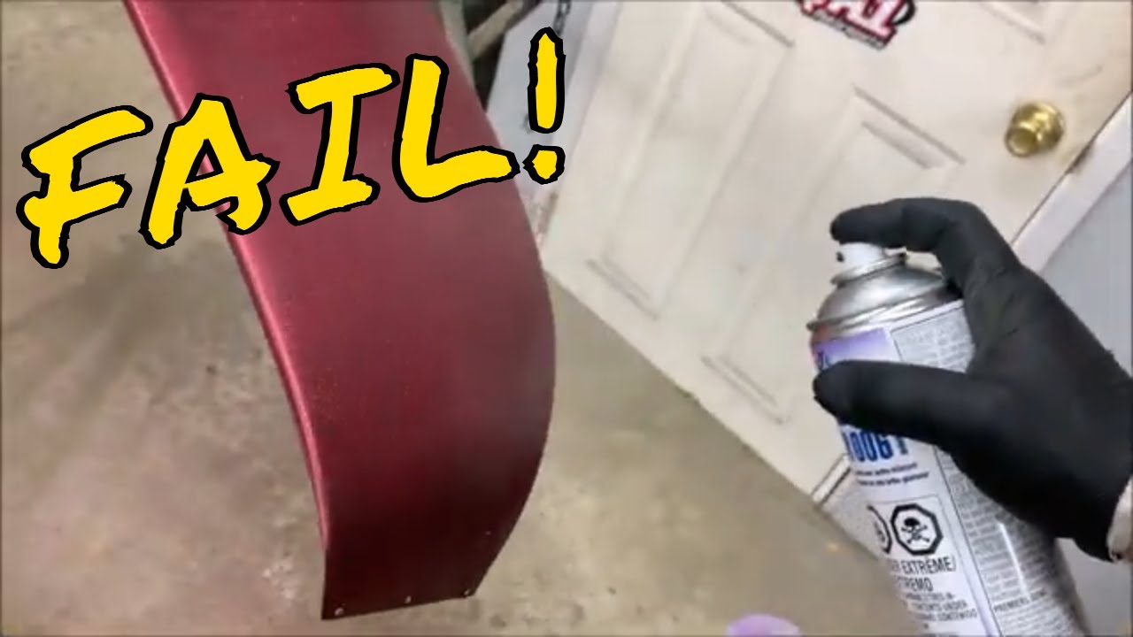 Metal Flake Paint your Car with spray cans. FAIL - YouTube