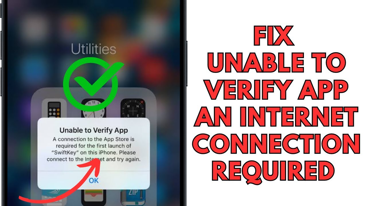 Unable To Verify App An Internet Connection Required Error Fix On Iphone And Ipad Youtube