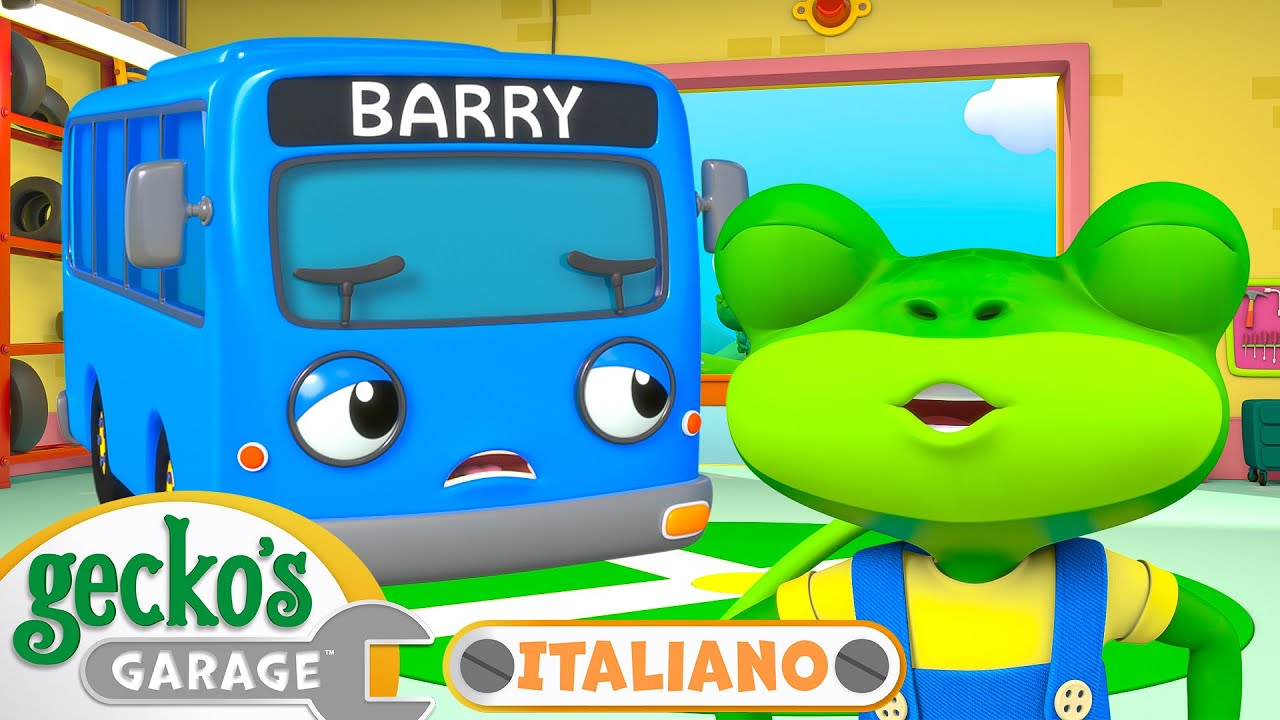 Su con la vita Barry Bus!🦎Garage di Gecko in Italiano🦎Cartoni di ...