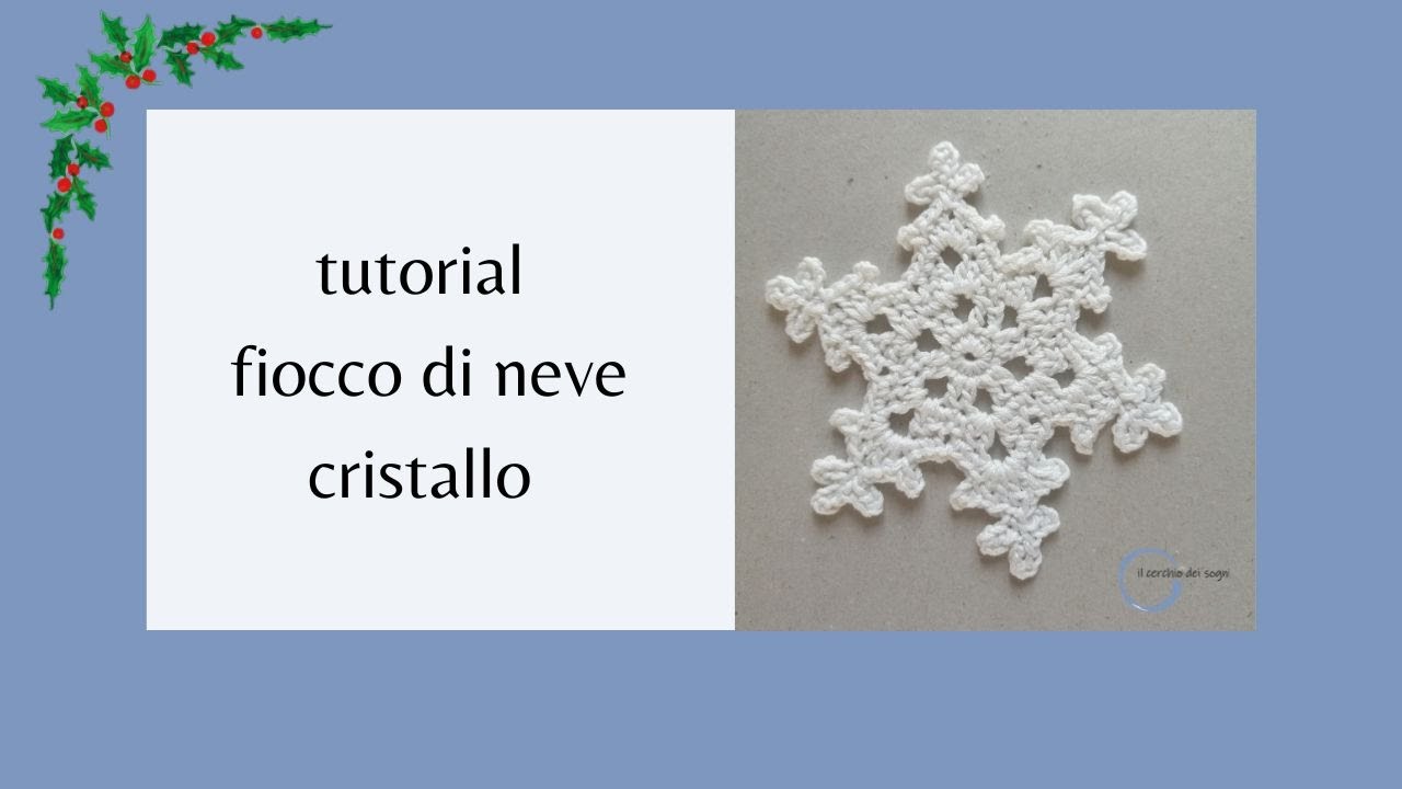 tutorial fiocco di neve cristallo - YouTube