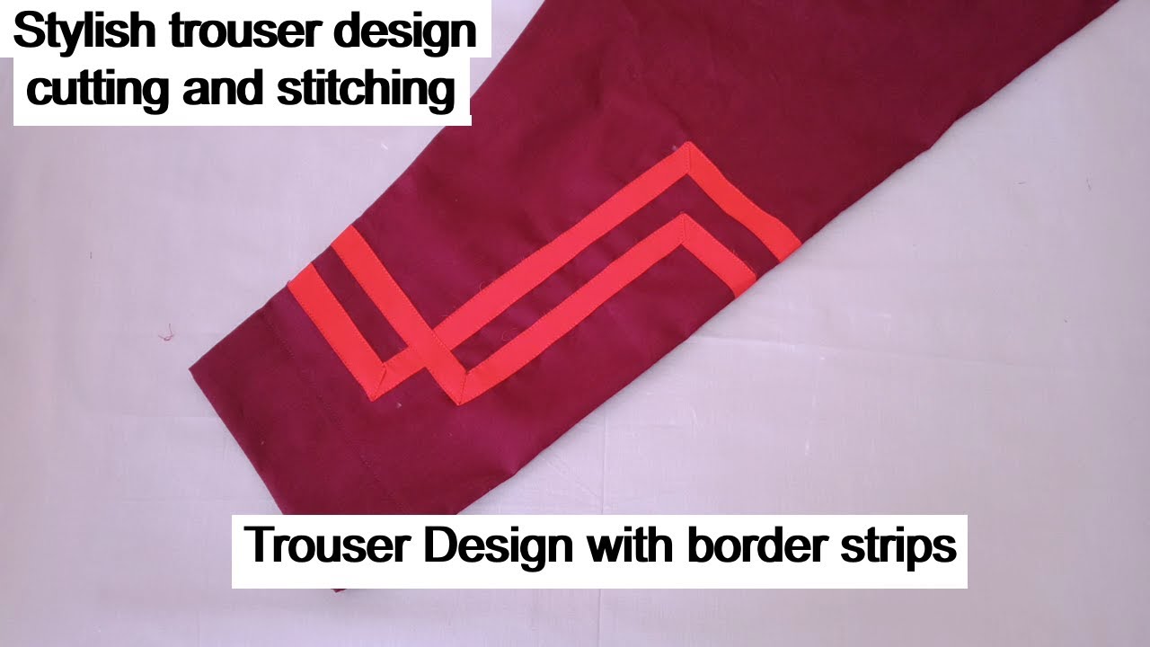 2021-New and Stylish Trouser Design with Border Stripes/Latest Trouser ...