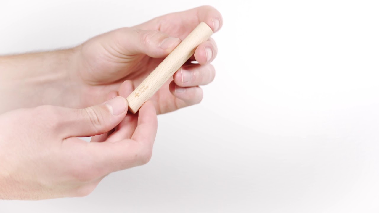 Wood Tobacco Pipe Tamper - Pear & Oak Natural - YouTube