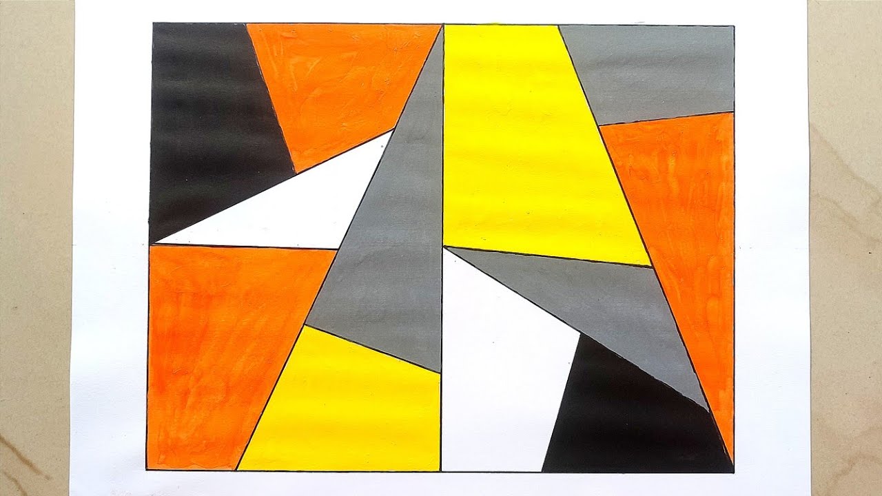 Sankalp Chitra Bhat Chitra Simple Rectangle Wall Poster Drawing संकल्प चित्र Learn And Art